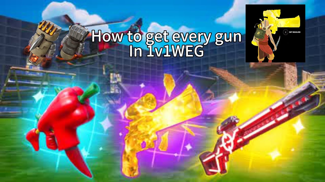 How to get every gun in 1v1 weg (as of oct 13th) - YouTube