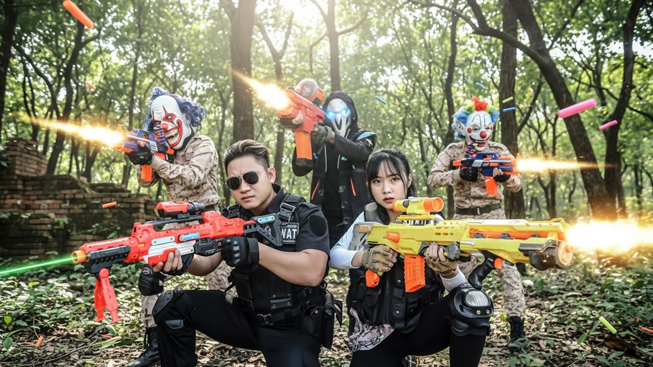 LTT Films : Silver Flash Tactical Nerf Guns vs Crime Syndicate's ...