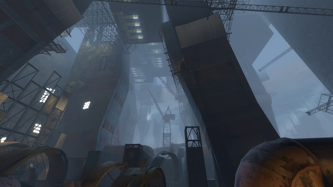 Portal 2 Ambience. Condemned construction site. - YouTube