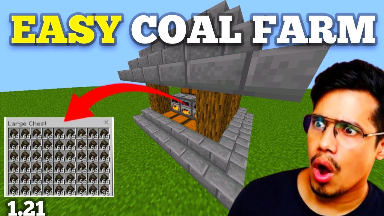 "Minecraft Coal Farm Tutorial for Beginners" - YouTube