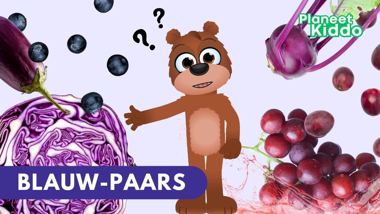 🍇🍆Groente Of Fruit? Blauw & Paars | Blauwe en Paarse Groenten & Fruit ...