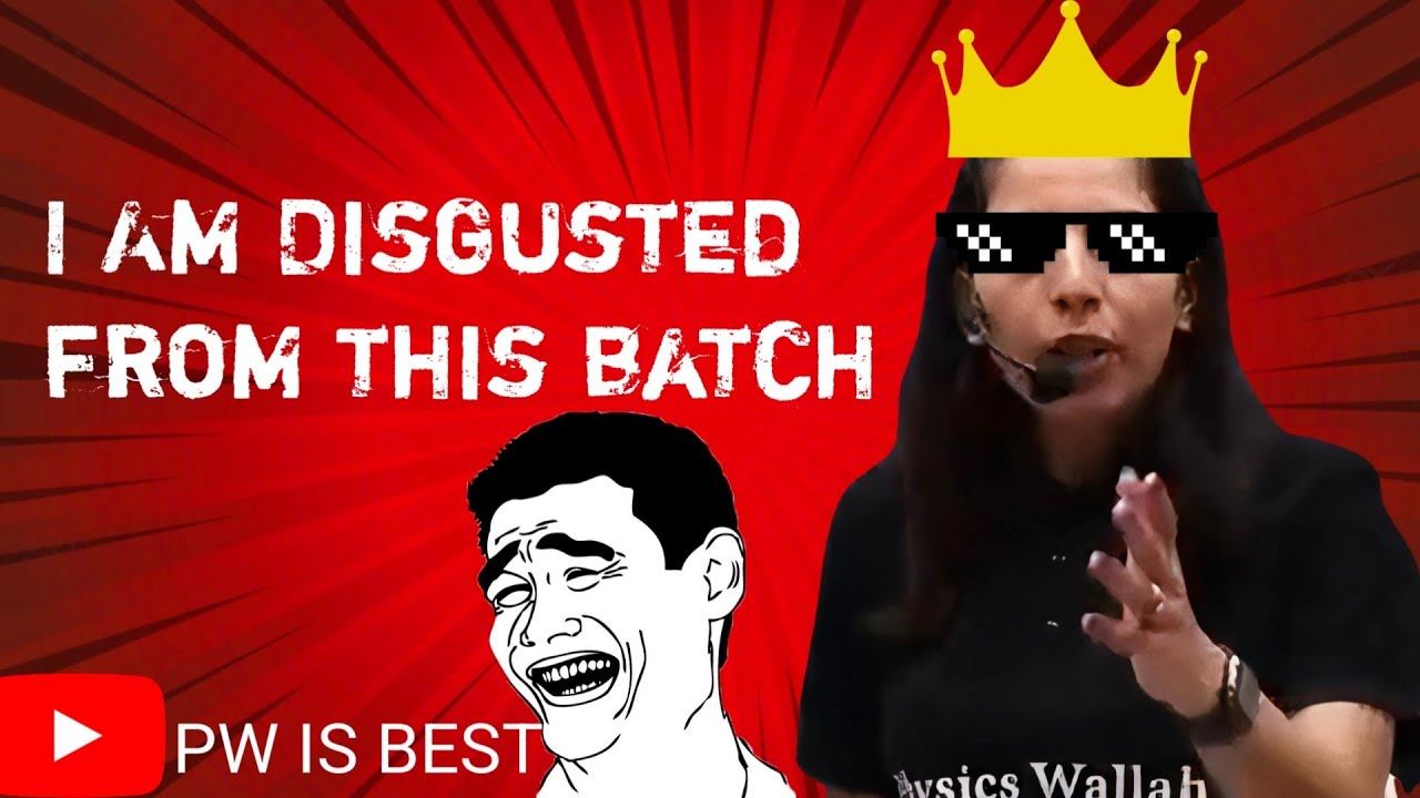 Samapti Mam angry on undesrving students!! "PW" plz remove them from ...