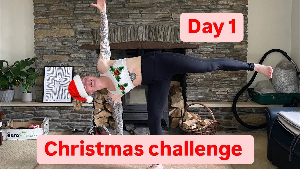 Christmas Yoga Challenge: Day 1 - Let's Get Festive! - YouTube