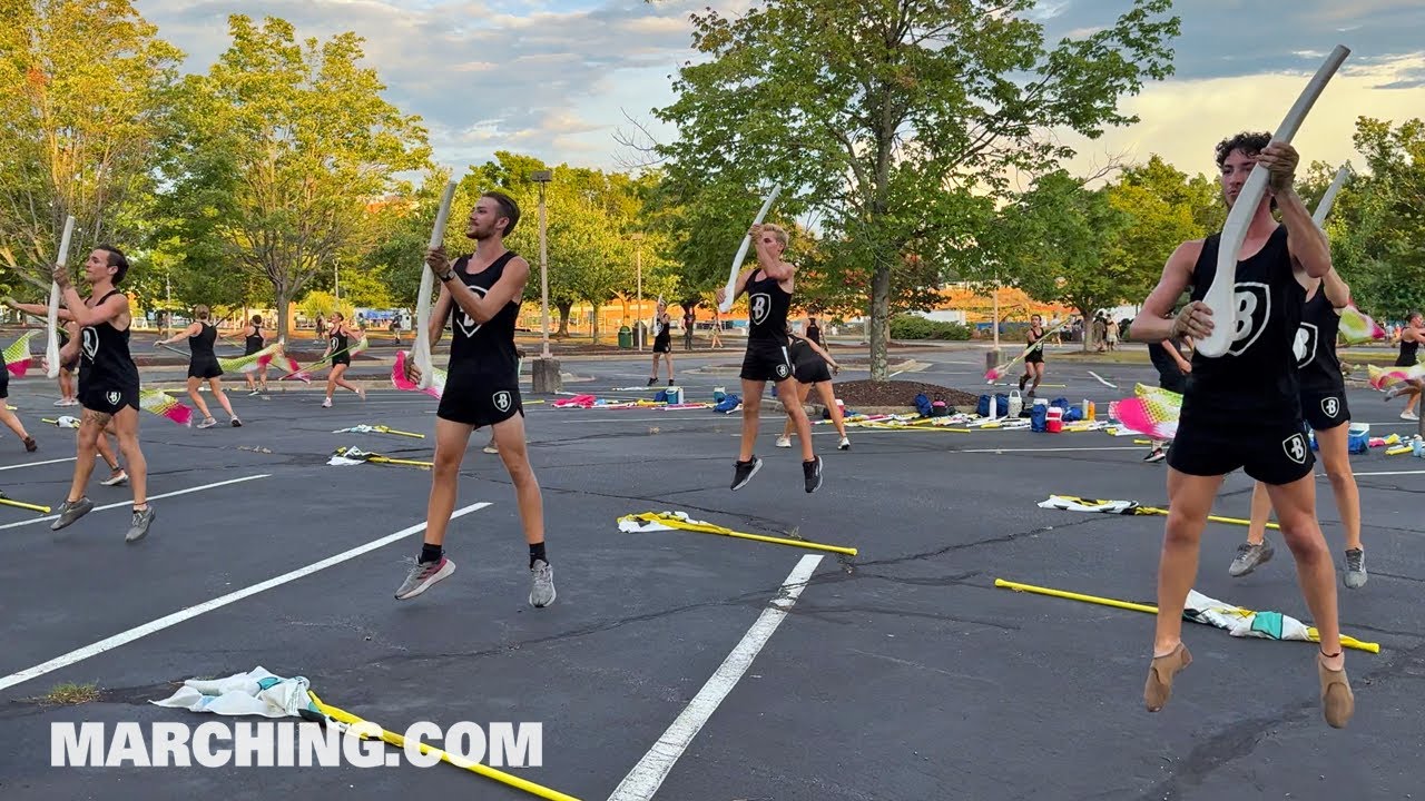 Bluecoats Color Guard Warmup - Winston-Salem, NC - July 27, 2025 - YouTube