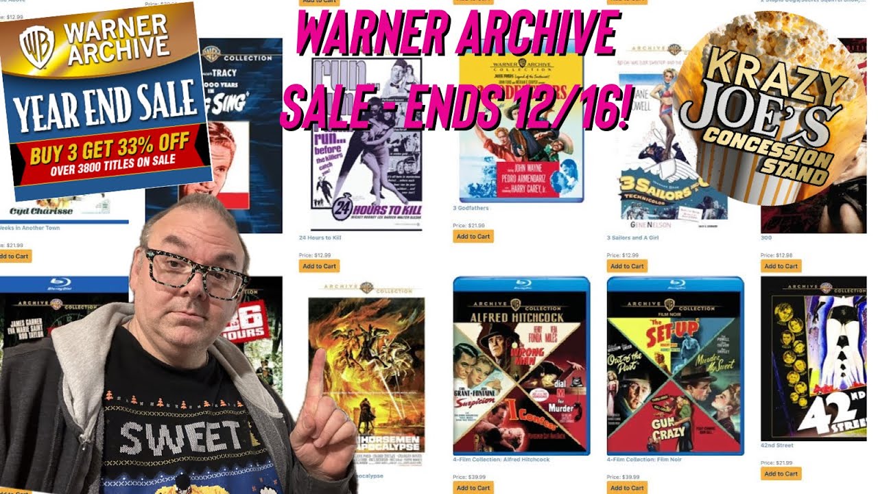 Huge Warner Archive Sale- ENDS TODAY!! - YouTube