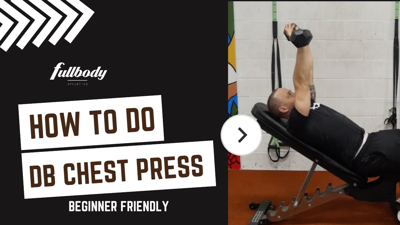 How to do a DB Chest Press - YouTube