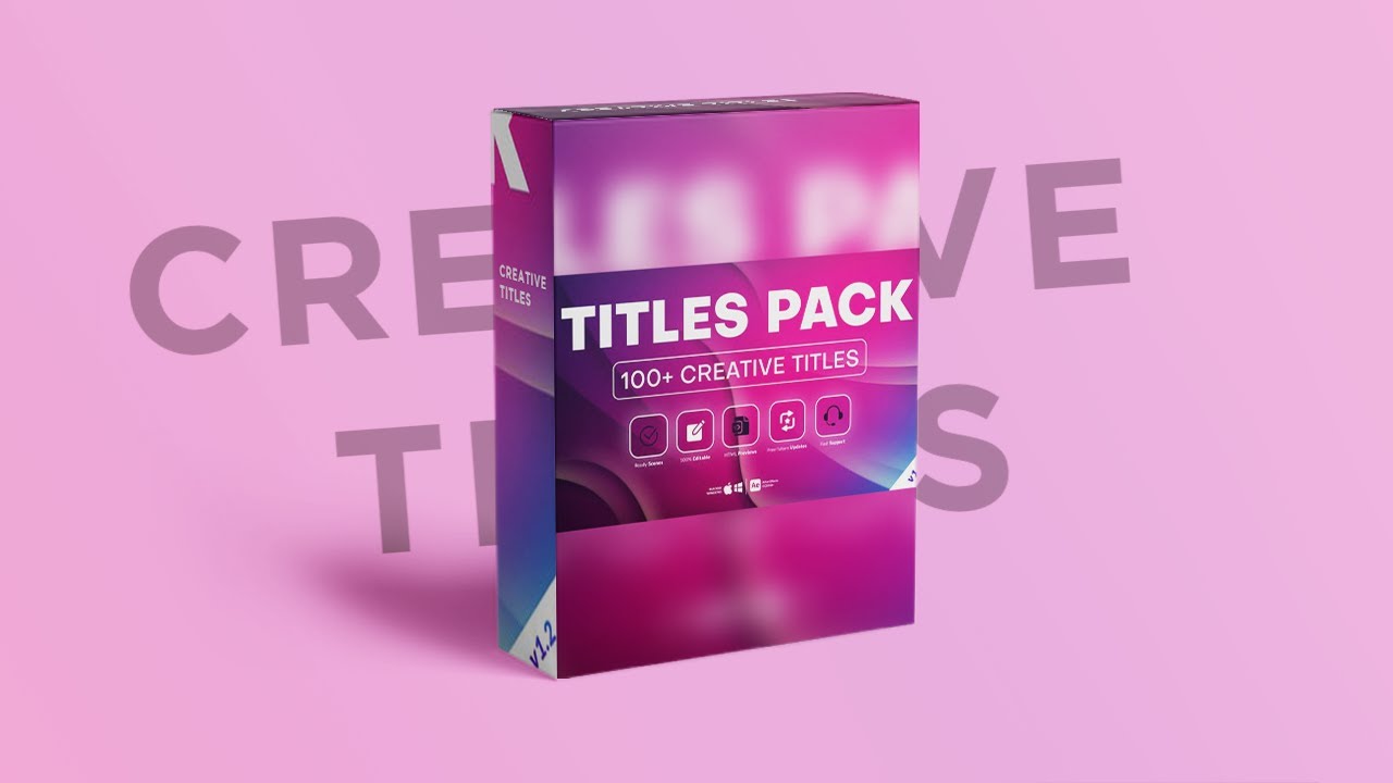 100+ Creative Titles for After Effects 2018+ | Plugins for Creator ...