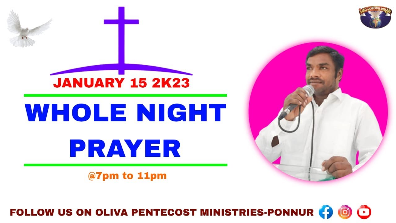 FIRST WHOLE NIGHT PRAYER 2K24 - YouTube