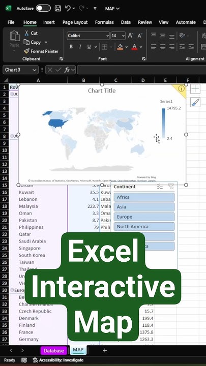 Excel Interactive Map + Slicer (from Pivot Tables) - YouTube