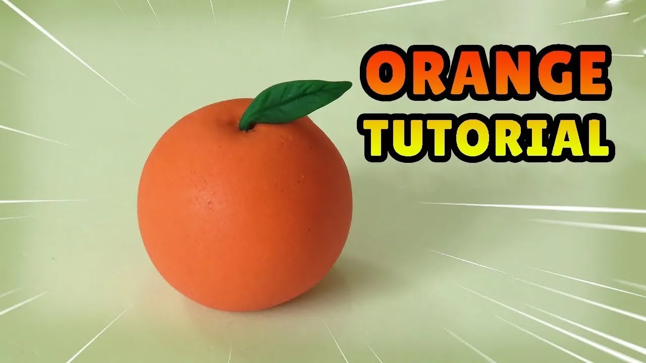 🔴 DIY How to make Miniature ORANGE - Easy Polymer Clay and Fondant ...