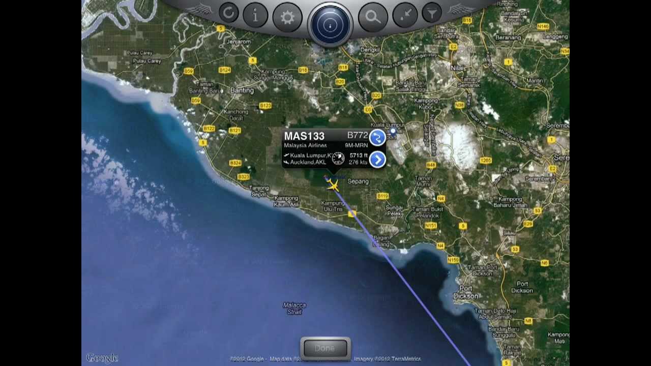 Malaysia Airline MH133 departs Kuala Lumpur for Auckland 12 October ...