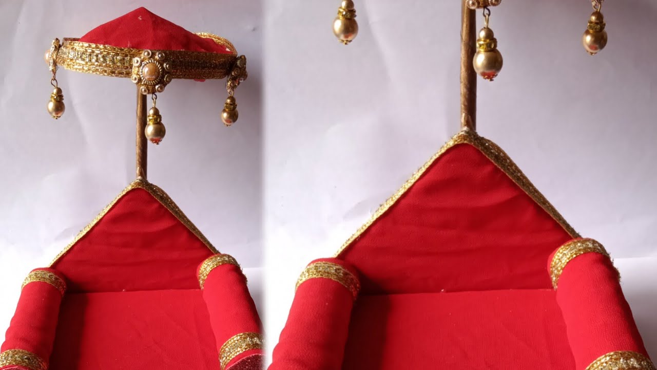 How to make bal gopal singhaasan|| Krishna singhasan craft #youtube # ...