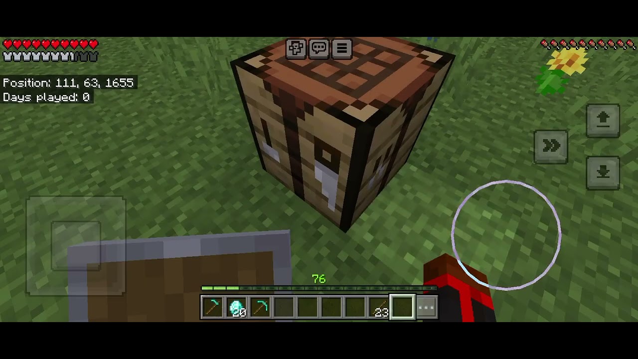 How to make a diamond hoe in Minecraft #minecraft starting trial day 36 ...