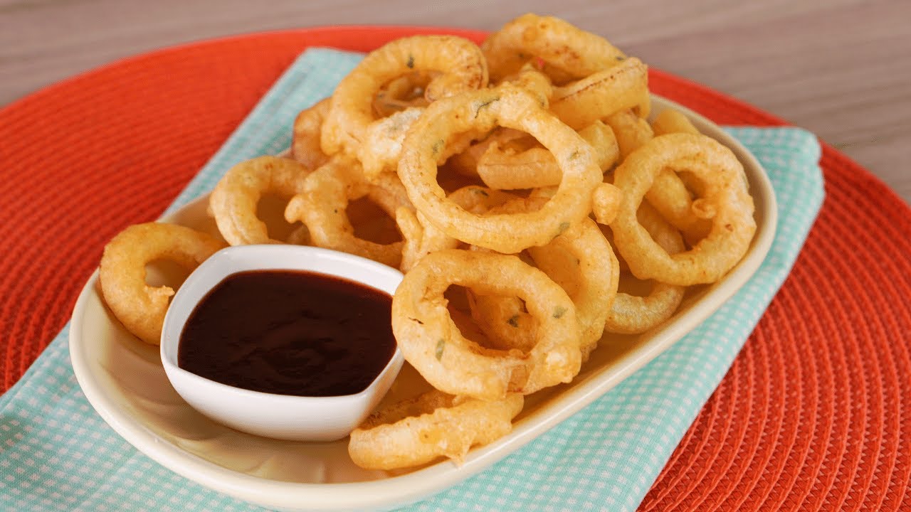 Como Fazer Onion Rings, Receita Fácil dos Anéis de Cebola Crocante ...