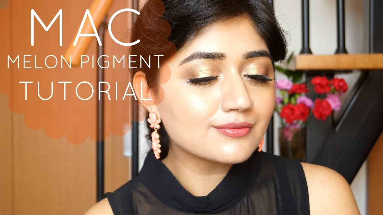 MAC Melon Pigment Tutorial | corallista - YouTube