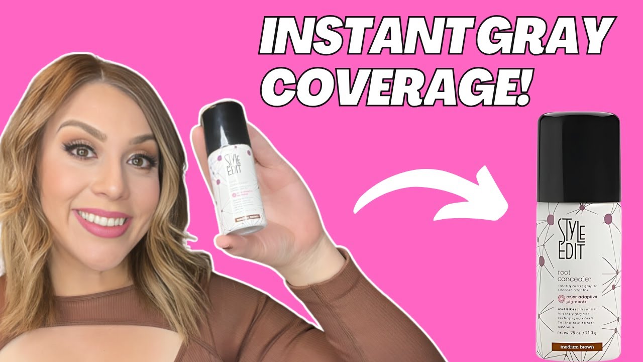 Style Edit Root Touch Up Spray Review – Instant Gray Root Concealer for ...