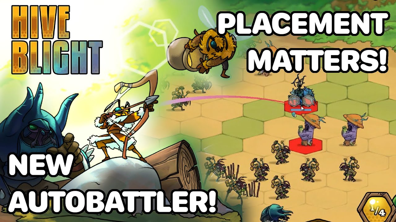 Tactical placement roguelike - let's playtest Hive Blight - YouTube