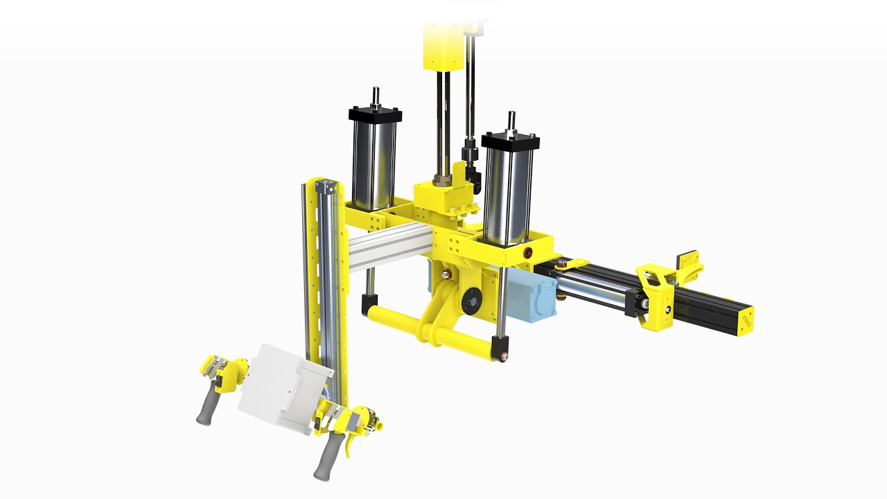 AIM6612 Double Rotate Door Gripper - YouTube