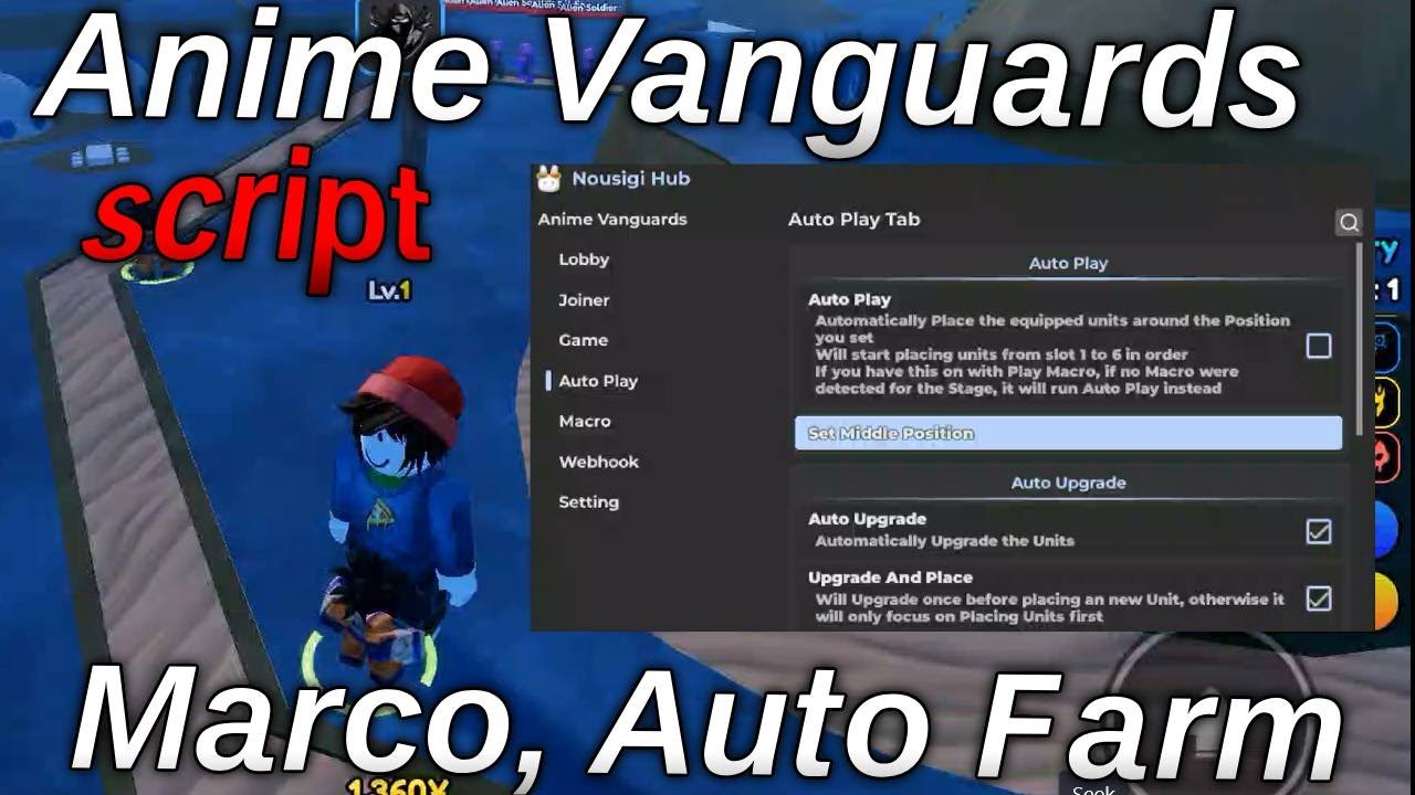 Anime Vanguards Script Auto Farm Macro Levels | PASTEBIN - YouTube