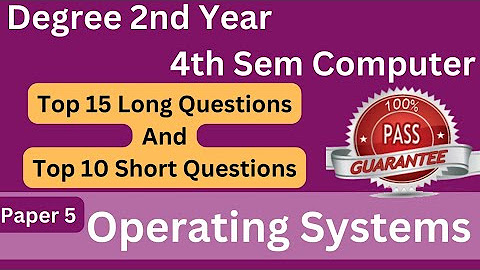 Degree 4th sem computer operating systems important questions,notes ...