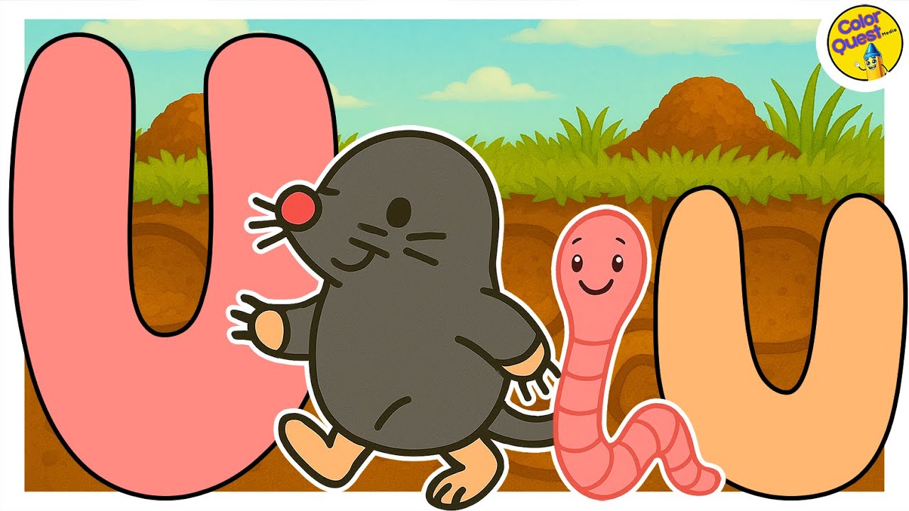 The LETTER U! ABC Animal Alphabet Song for Kids! LEARN English for ...