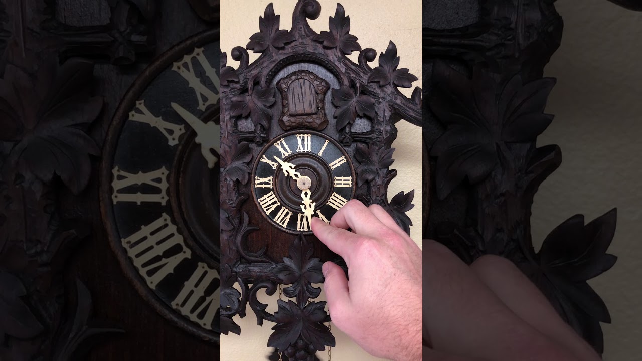 ANTIQUE GERMAN BLACK FOREST CUCKOO CLOCK Johann Baptist Beha RARE ...