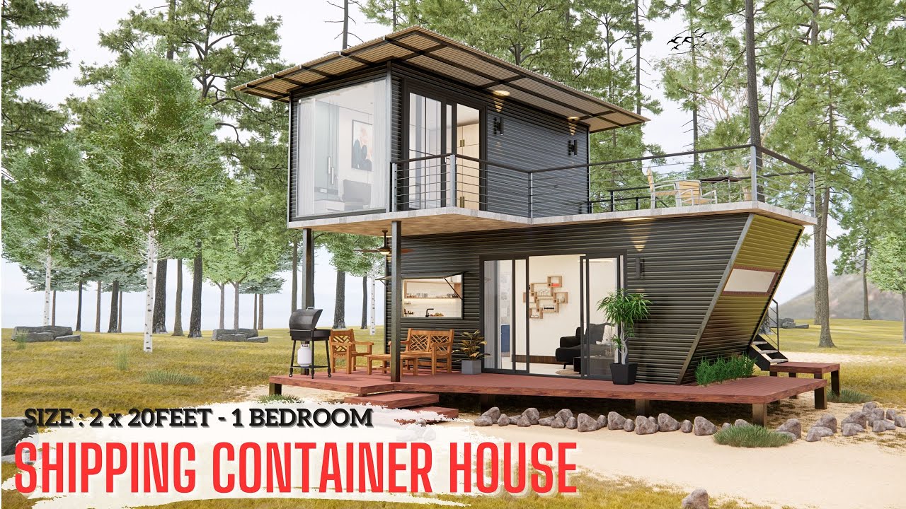SHIPPING CONTAINER HOUSE DESIGN | 1 Bedroom | Small Container House ...