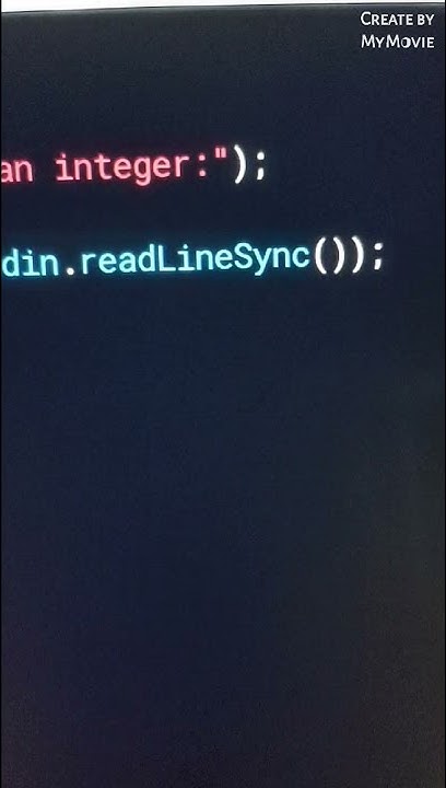input integer value using readLineSync function in Dart - YouTube