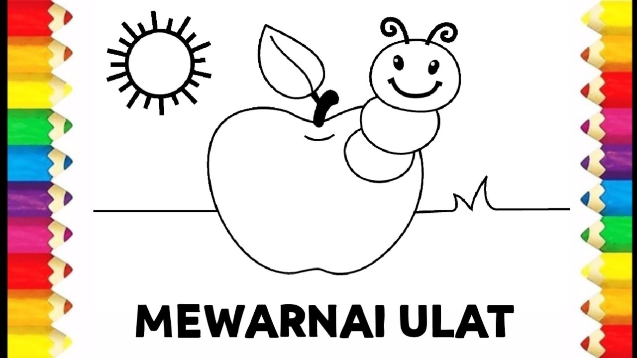 Mewarnai gambar ulat - YouTube