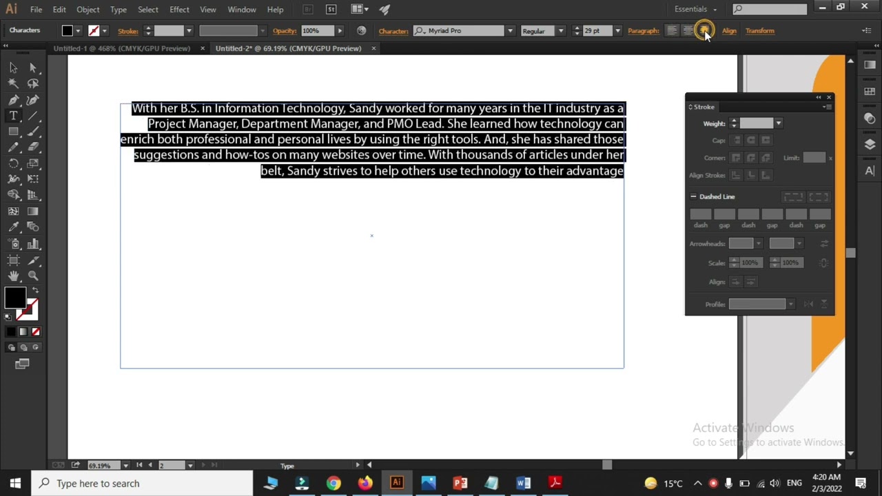 How To Add Text In Illustrator How To Draw Text Box In Adobe How To Add Text In Illustrator How To Draw Text Box In Adobe