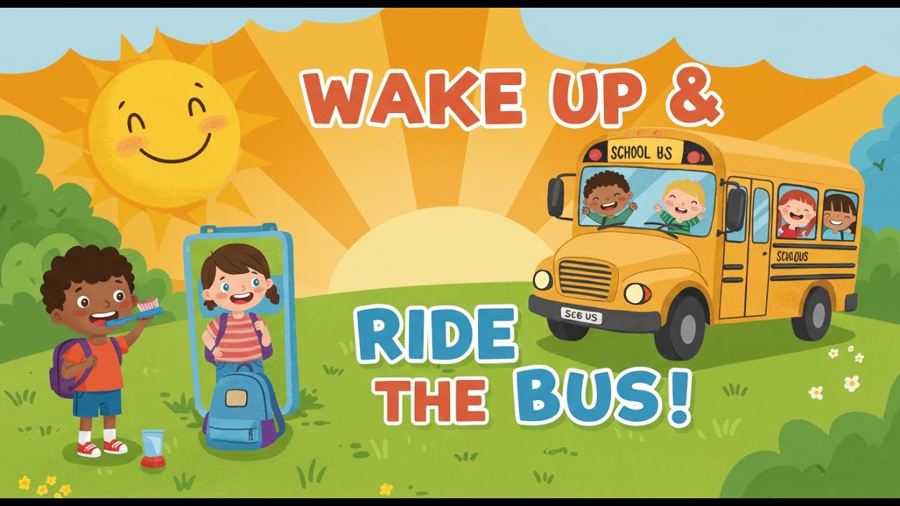 Wake Up, Get Ready & Ride the Bus! 🚌🌞 | Morning Song + Kids on the Bus ...