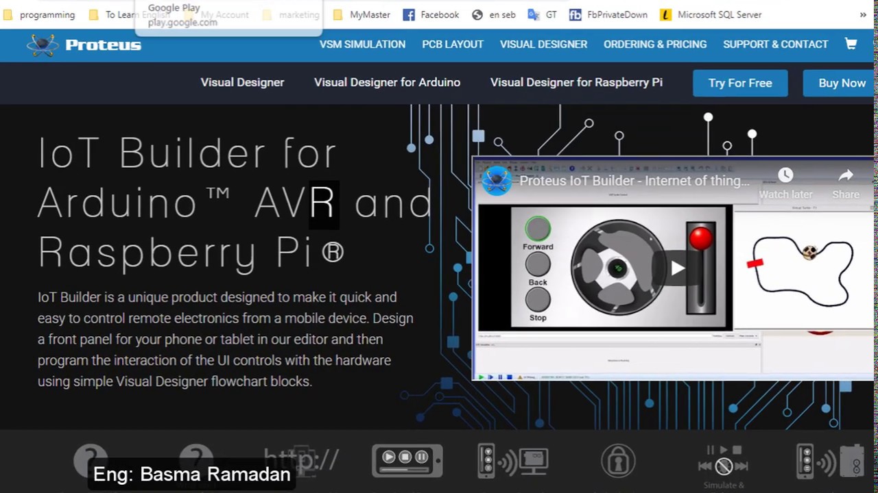 المقدمة :كورس انشاء تطبيقات انترنت الاشياء IoT باستخدام برنامج proteus IoT Builder - YouTube