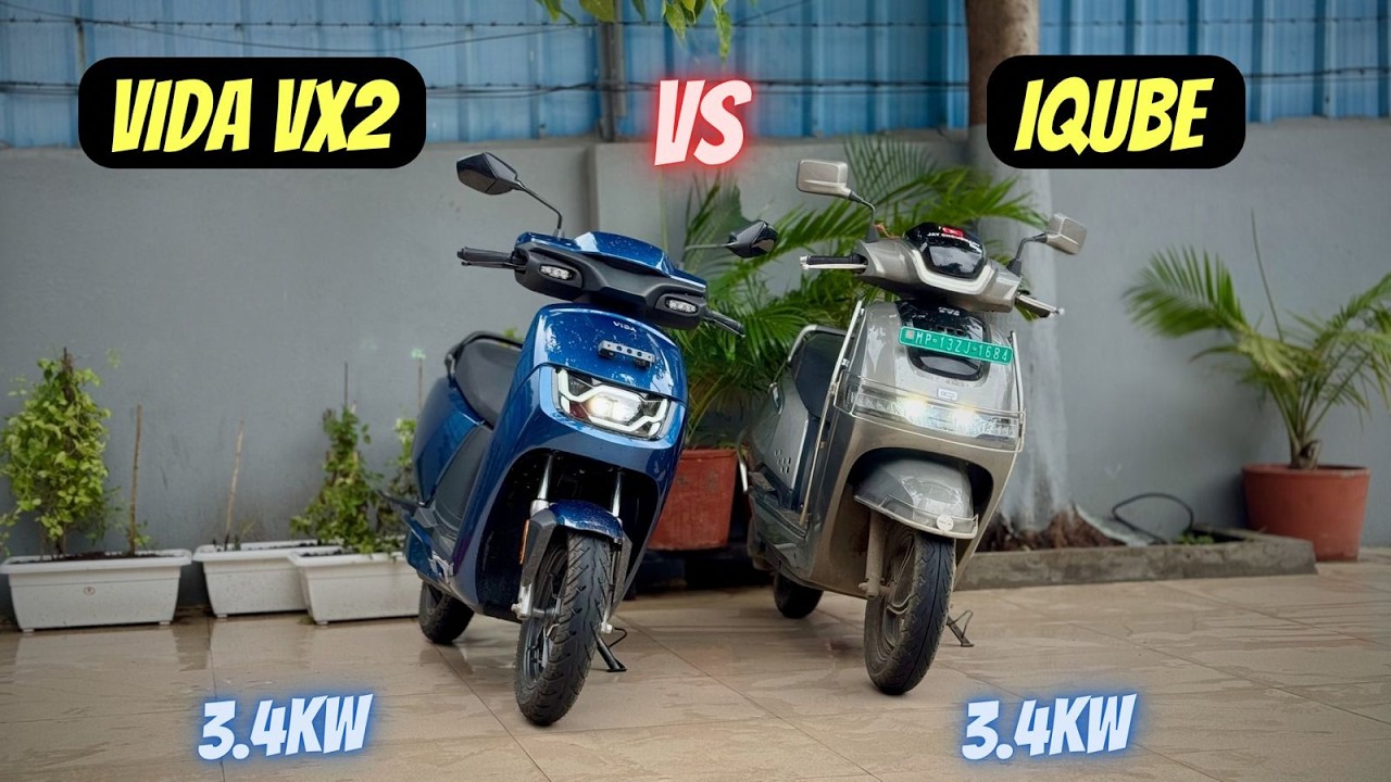 New Hero Vida Vx2 Vs Tvs Iqube Detailed Comparison | 2025 iqube Vs Vida ...
