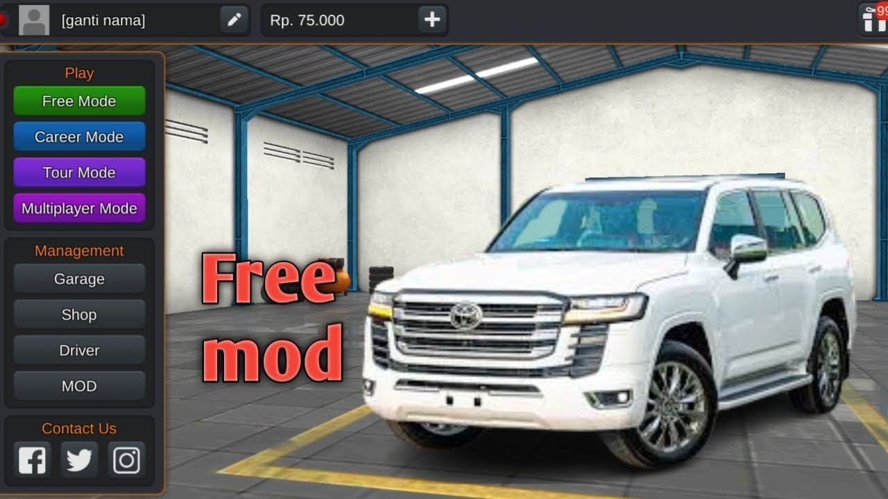 How To Download Bus Simulator Indonesia Bussid Land Cruiser car Mod For ...