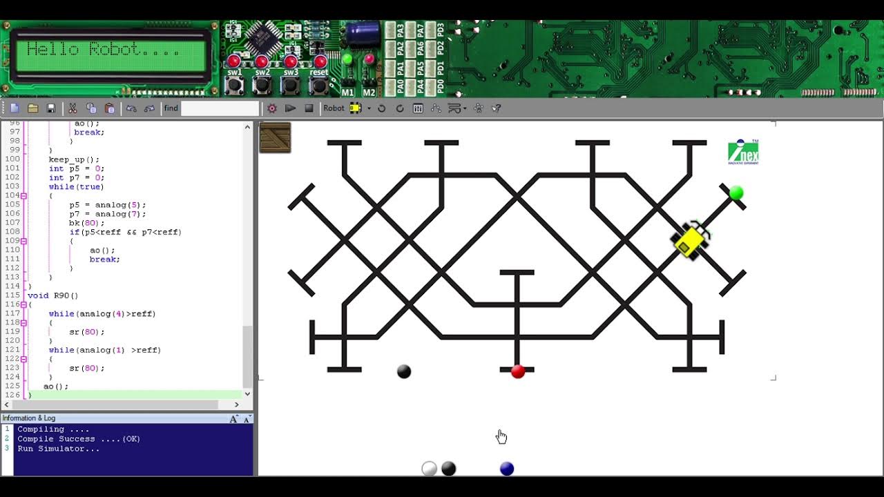 C Robot Simulator นาย ณัฐภัทร ทับเเสงศรี เลขที่ 4 ม.4/5 - YouTube