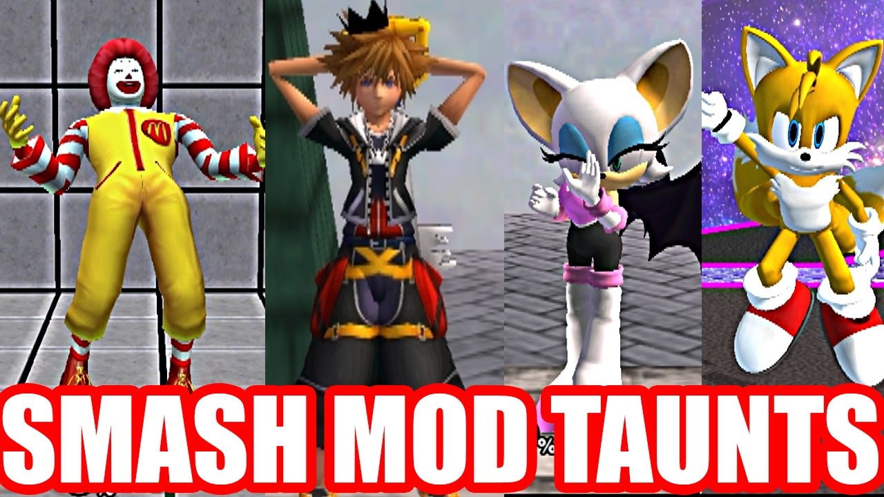 More FUNNY, UNIQUE AND WEIRD TAUNTS From Super Smash Bros Mods - YouTube