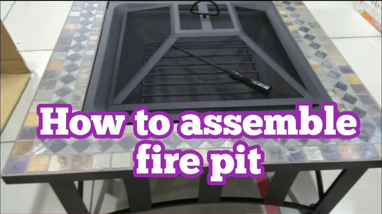 How to assemble fire pit - YouTube