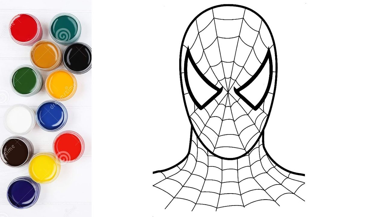 How to Drow A Spider-Man | Learn Shapes, Colors For Toddlers | Magic Fingers Art - YouTube
