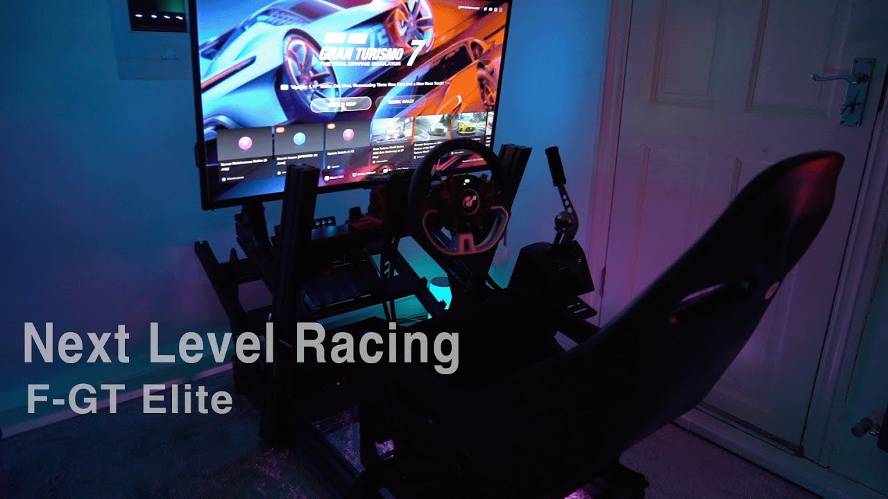 Next Level Racing F-GT Elite cockpit & ES1 seat with Direct monitor ...