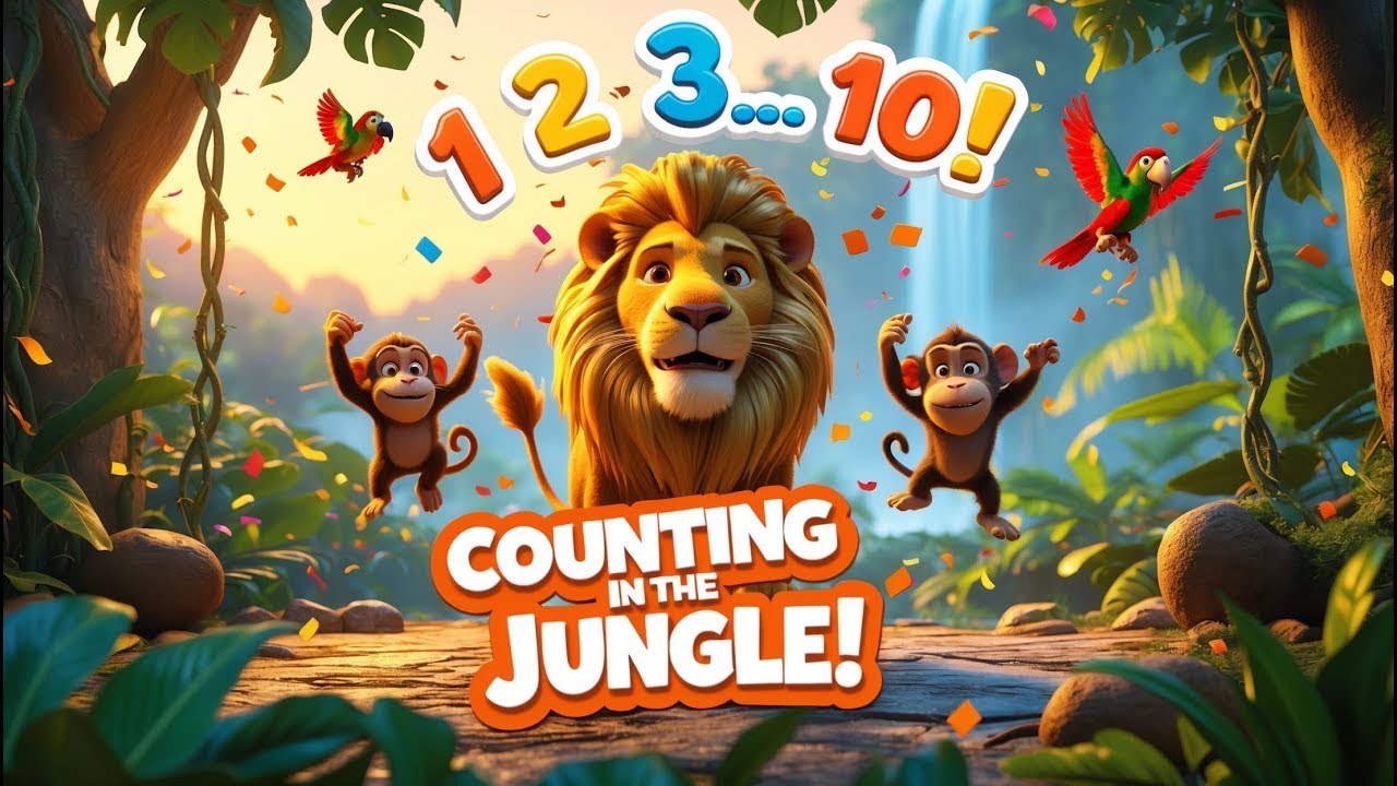 Counting with Jungle Friends – 1 to 20 Safari Song! - YouTube