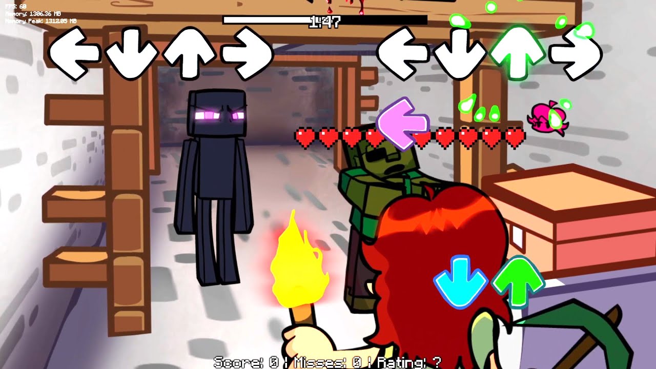 Friday Night Funkin' VS Herobrine Reborn 2 5 FNF ...