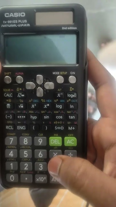 how to reset the scientific calculator Casio fx 991ES plus - YouTube
