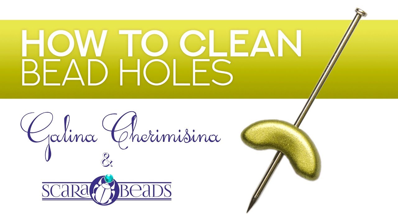 DIY Beading and Jewelry Hacks: How to clean bead holes - YouTube