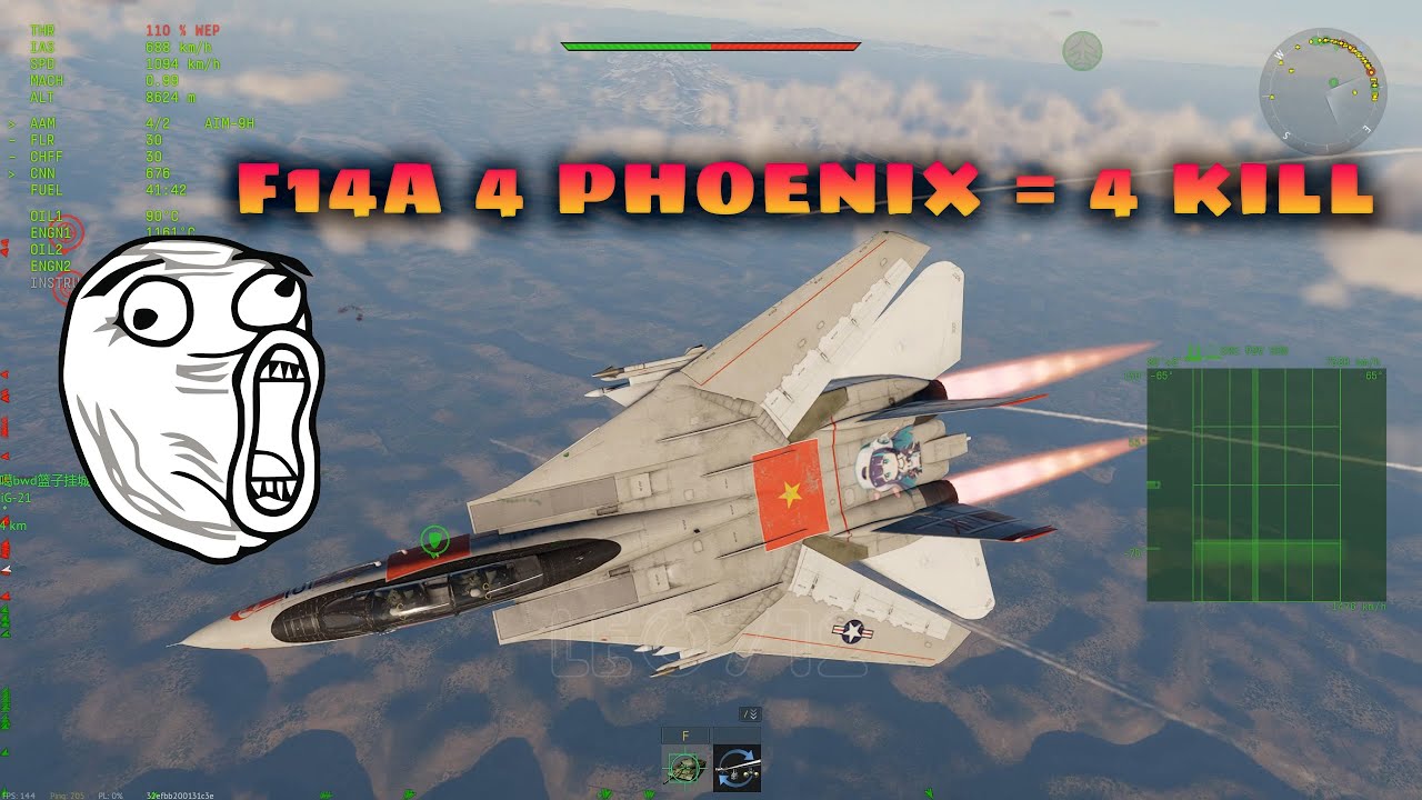 F14 4 PHOENIX = 4 KILL - YouTube