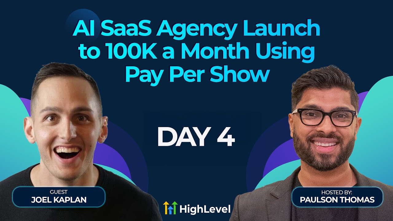 Joel Kaplan - AI SaaS Agency Launch to 100k a month using Pay Per Show ...