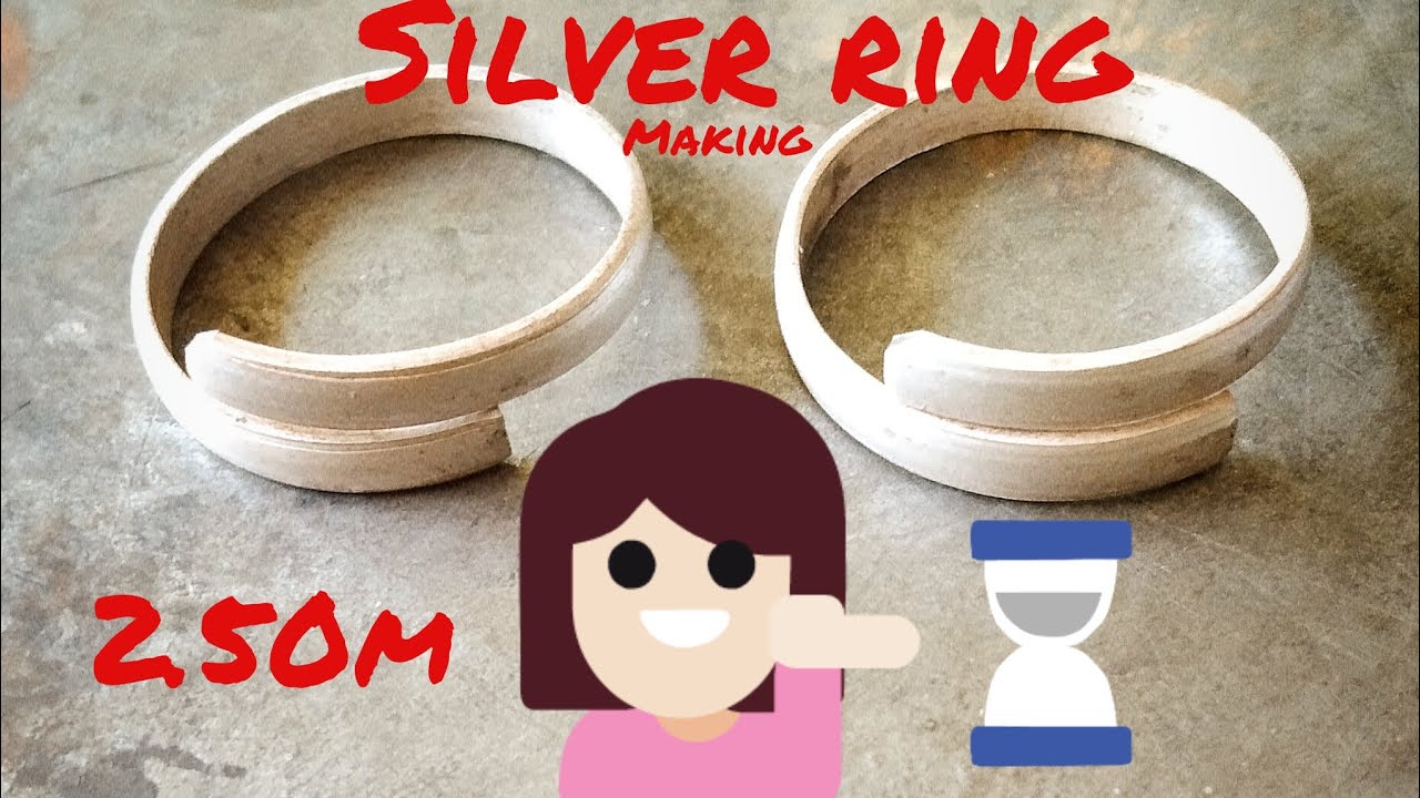 Ep 4 silver ring | girl leg 🦵 ring making | how to make ring with ...