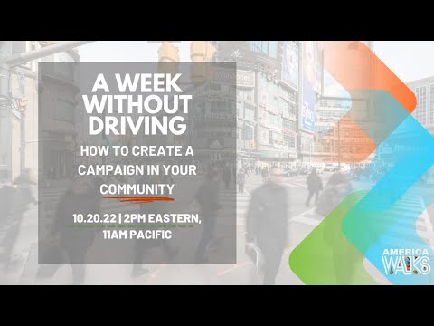 The Week Without Driving Campaign - YouTube