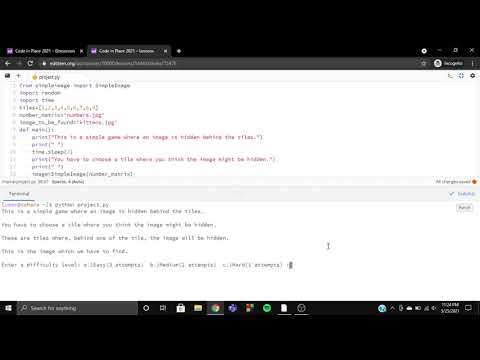 Final project Code In place Video - YouTube