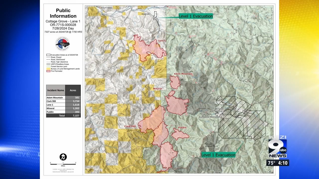 Lane One Fire Complex burning more than 7,300 acres - YouTube