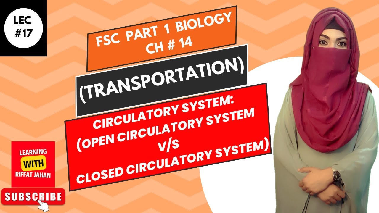 Ch#14 | Transportation | Lec #17 |Closed Circulatory System V/S Open ...